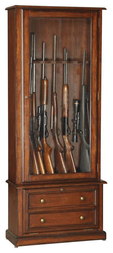 800 Classic 8 Gun Cabinet - Contemporary - Accent And Storage Benches ...