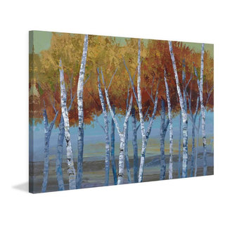 "Sunlit Saplings II" Painting Print on Wrapped Canvas by Julie Joy, 24 ...