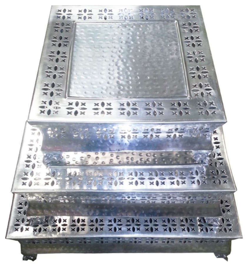 Classy 3 pc Square Cake Stand - Traditional - Dessert And Cake Stands ...