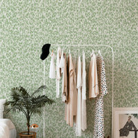 Flavia Green Animal Print Wallpaper, Bolt - Contemporary - Wallpaper ...