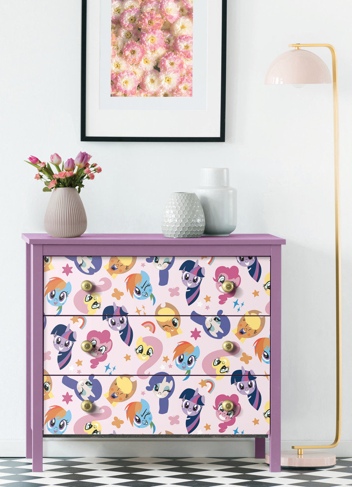 My Little Pony Toss Peel & Stick Wallpaper - Contemporary - Kids Wall ...