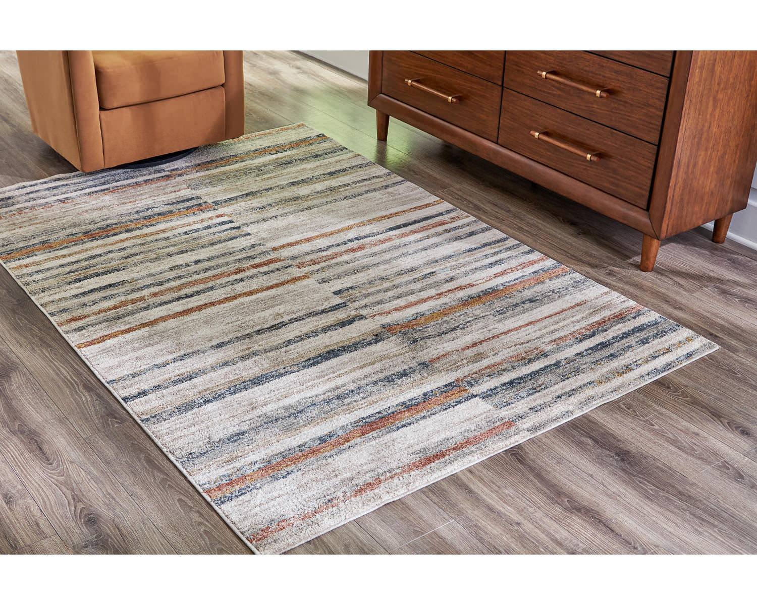 Kemart Gray/Green Rug, 5x7 - Contemporary - Area Rugs - by Ashley ...