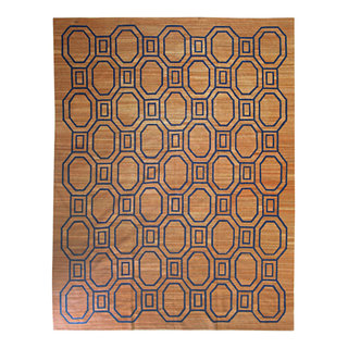 Brown Contemporary Modern Modern Flat Weave Area Rug - Contemporary ...