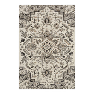 Mohawk Home Helios Cream 2' x 8' Area Rug, 7' 10" x 10' - Contemporary ...