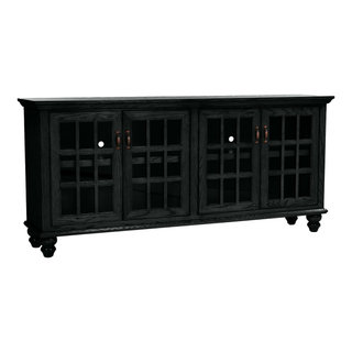 80" Traditional Oak Sideboard Buffet - Traditional - Buffets And ...
