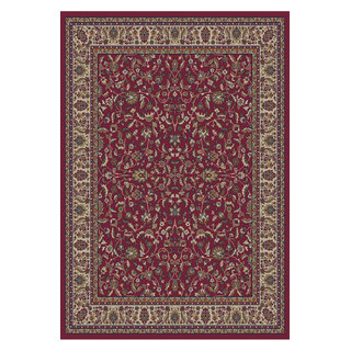Concord Global Jewel 4060 Kashan Rug Rug, 5'3" Round - Traditional ...