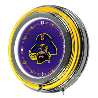 Air Force Falcons Chrome Double Ring Neon Clock - Contemporary - Wall ...