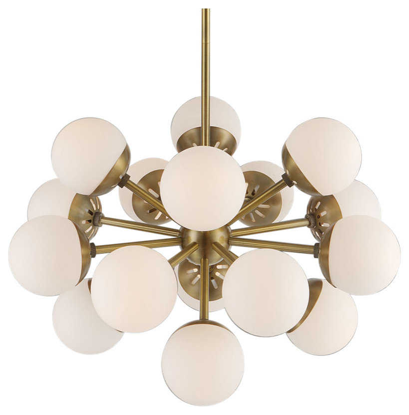 Uttermost Droplet 16 Light Sputnik Chandelier - Midcentury ...