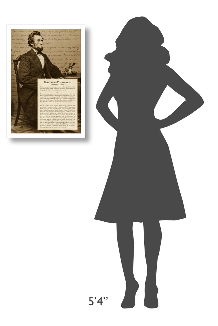 "Abraham Lincoln - Gettysburg Address" Digital Paper Print by BG.Studio ...