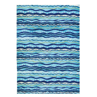 JellyBean Accent Rug Wavey Stripes - Beach Style - Area Rugs - by Uber ...
