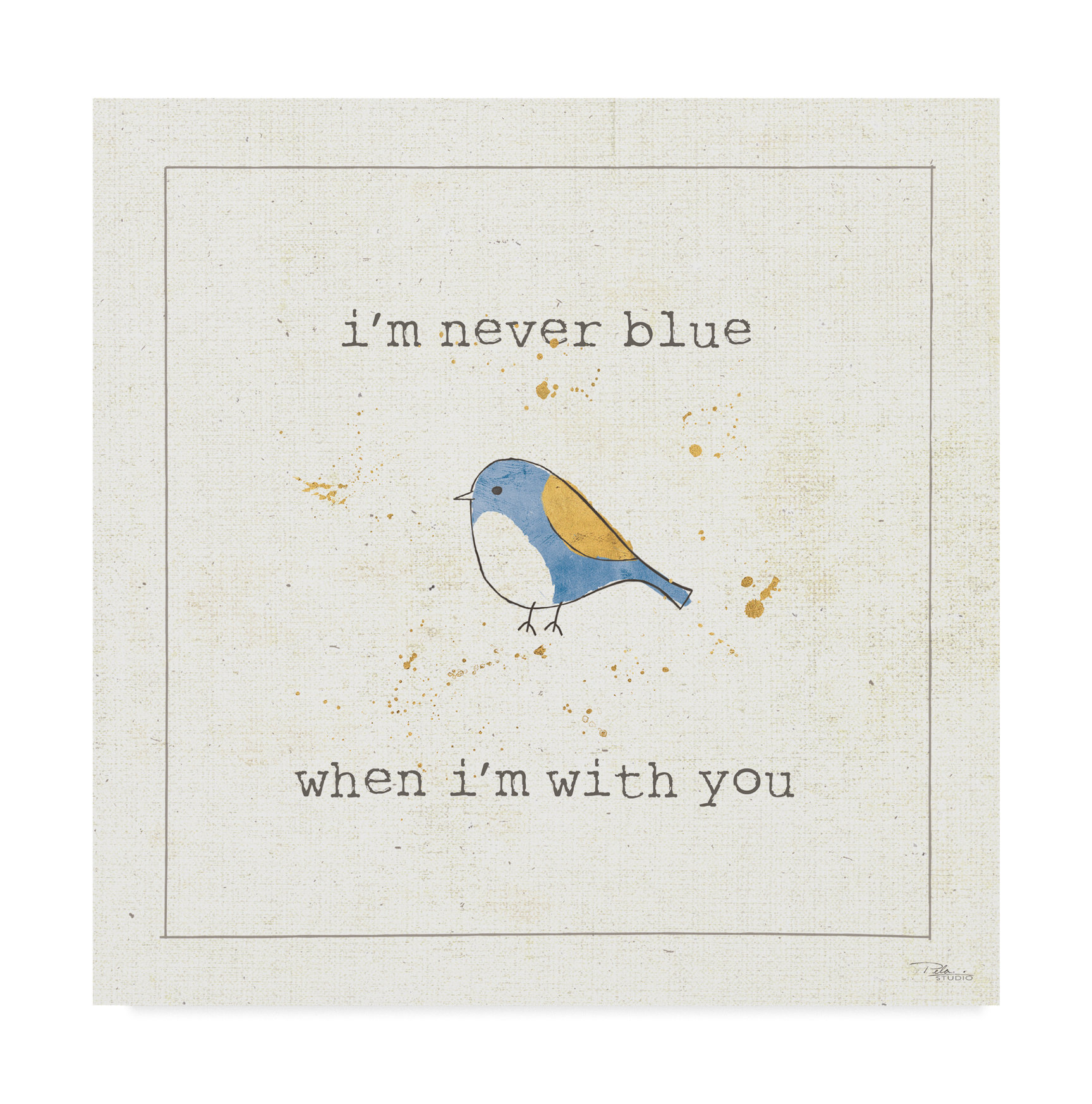 "Lil Tweeties III" by Pela Studio, Canvas Art, 18"x18" - Contemporary ...