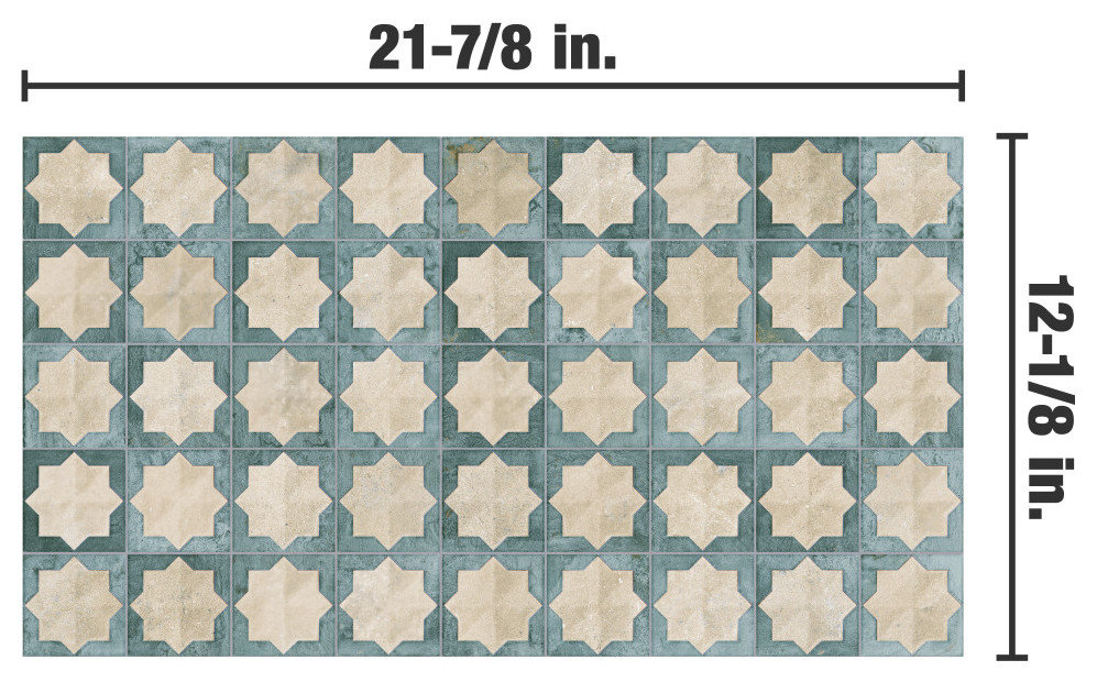 Tetuan Astre Arena Aqua Porcelain Wall Tile Sample - Contemporary ...