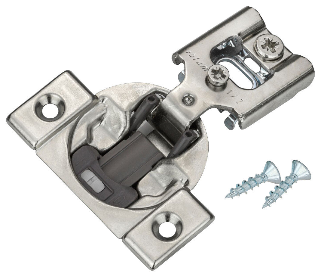 Blum 105 Degree Compact 38N Blumotion 1/2" Overlay Screw-On Soft ...