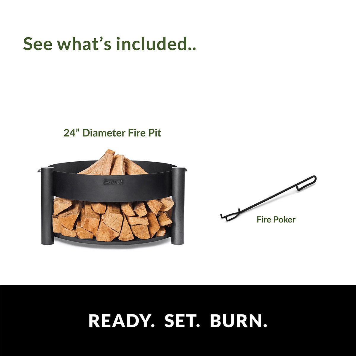 Montana 24" Fire Pit - Transitional - Fire Pits - by Good Directions ...