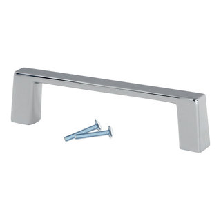 Sleek Square Style 3" (76.2mm) Centers Chrome Cabinet Pull / Handle, 2 ...