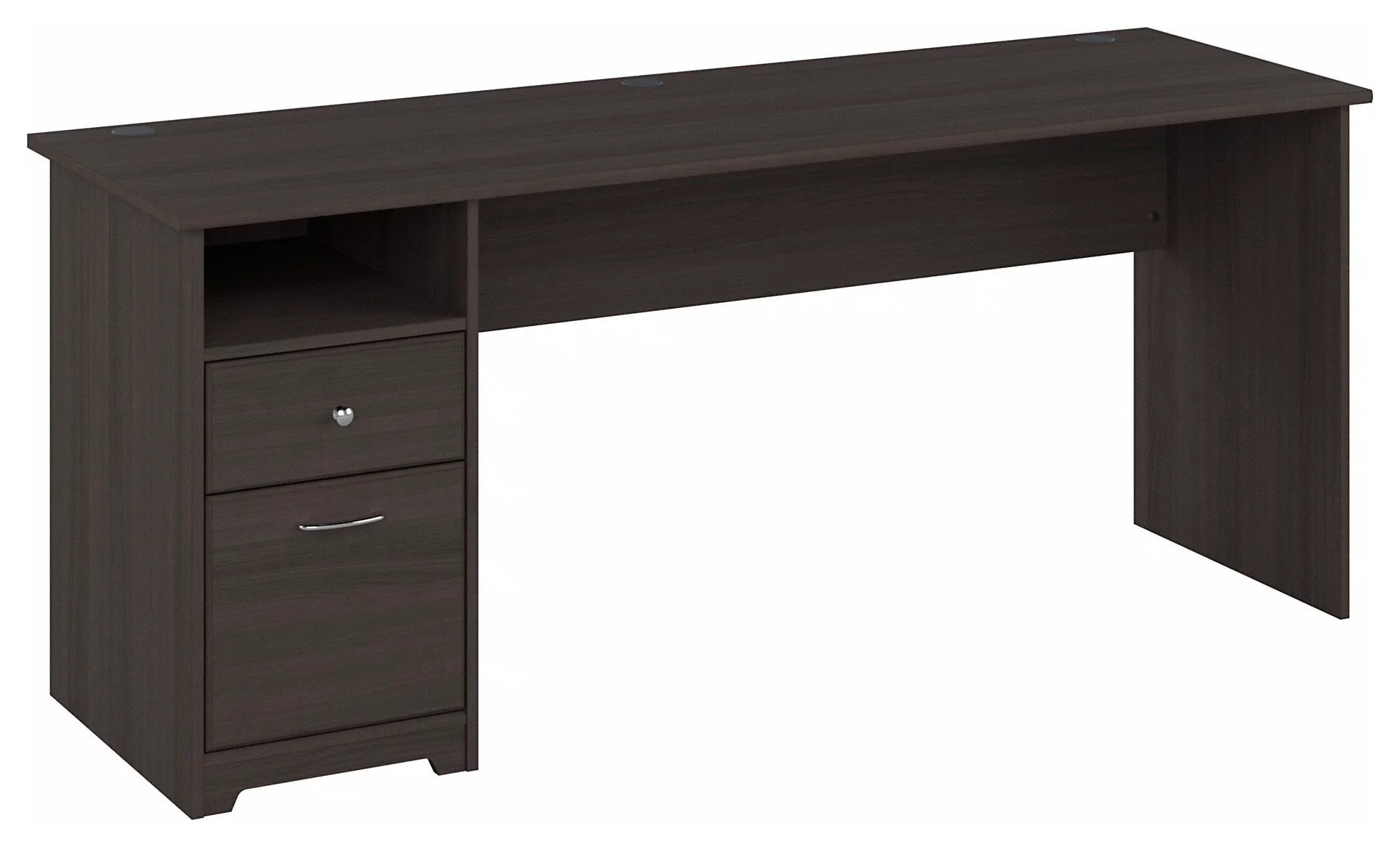 Spacious Transitional Desk with Drawers, Open Cubby & Durable Desktop ...