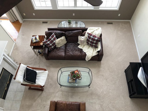 HELP! Family room with polar opposite feature walls