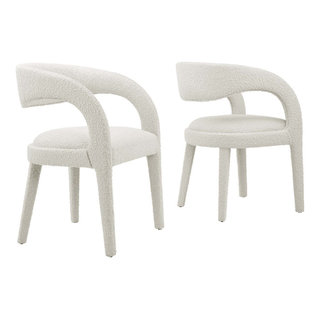 Pinnacle Boucle Upholstered Dining ChairSet of 2 - Transitional ...