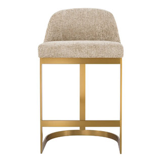 Gold Base Counter Stool | Eichholtz Condos - Contemporary - Bar Stools ...