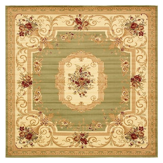 Traditional Royale Grass Area Rug, 4' Square - Victorian - Area Rugs ...