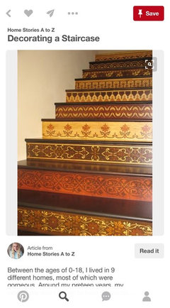 Stencils for stair risers