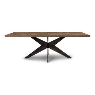 Industrial Oak Dining Table | Rivièra Maison Falcon Crest - Industrial ...