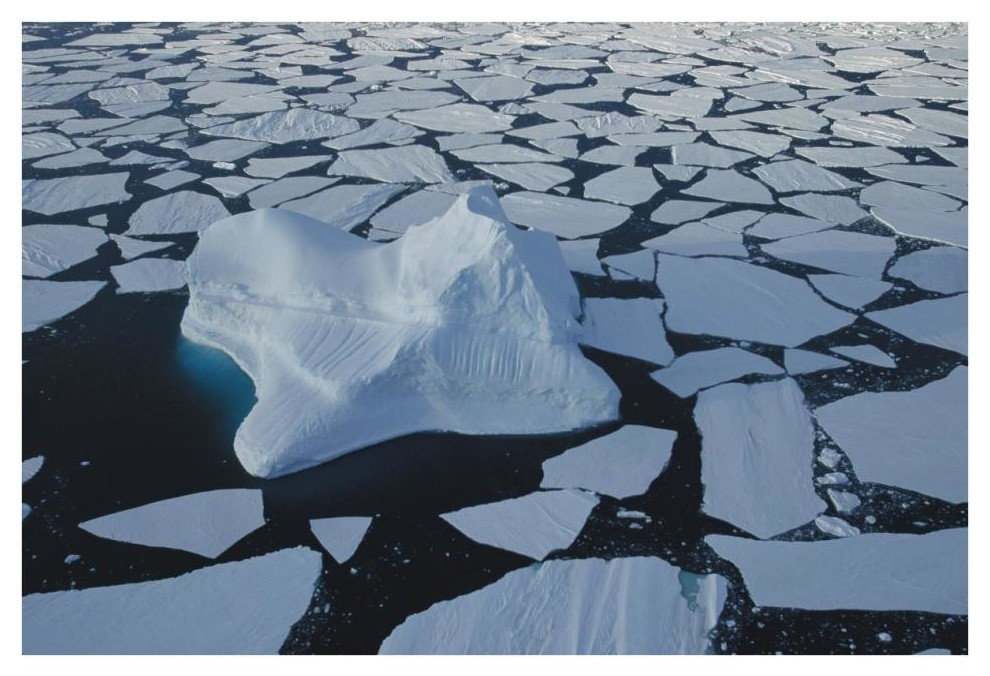 "Iceberg drifting, ice floes, Southern Ocean, Antarctica" Paper Art, 20 ...