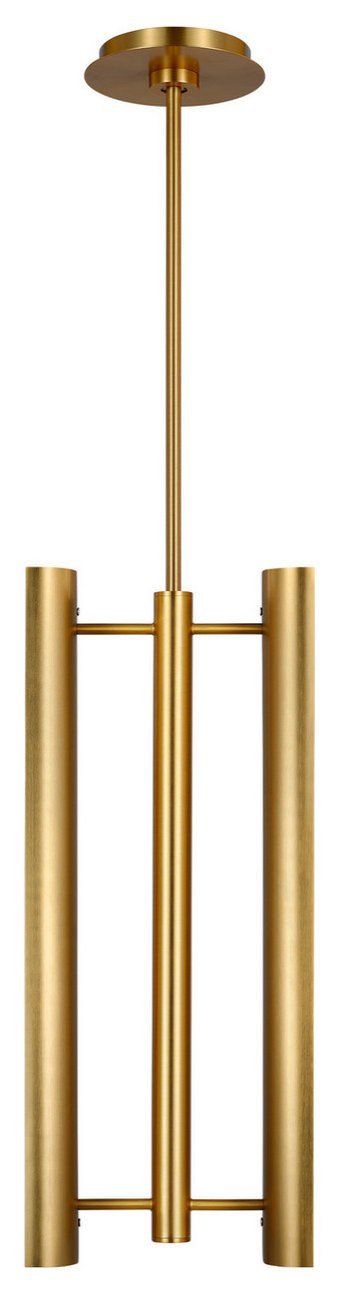 Carson LED Pendant, Burnished Brass - Transitional - Pendant Lighting ...