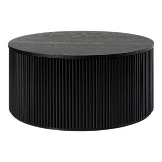 35.4"W Round Coffee Table - Transitional - Coffee Tables - by Karat ...