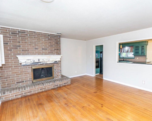 off centered fireplace ideas