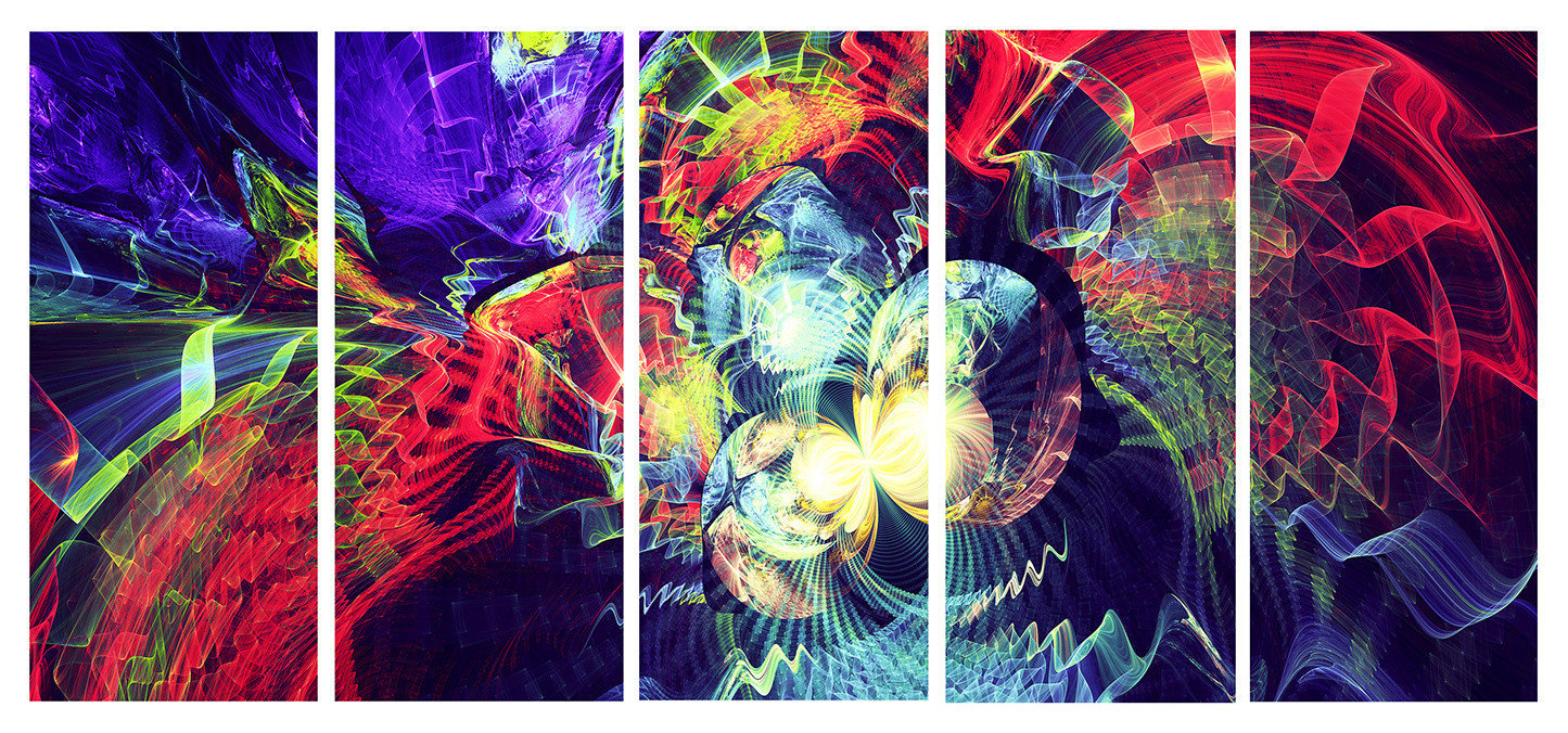 "Color Collision" Canvas Painting - Modern - Fine Art Prints - by ...