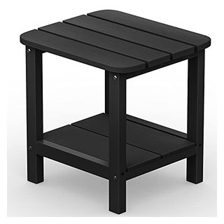 SERWALL Double Adirondack Side Table End Table - Transitional - Outdoor ...