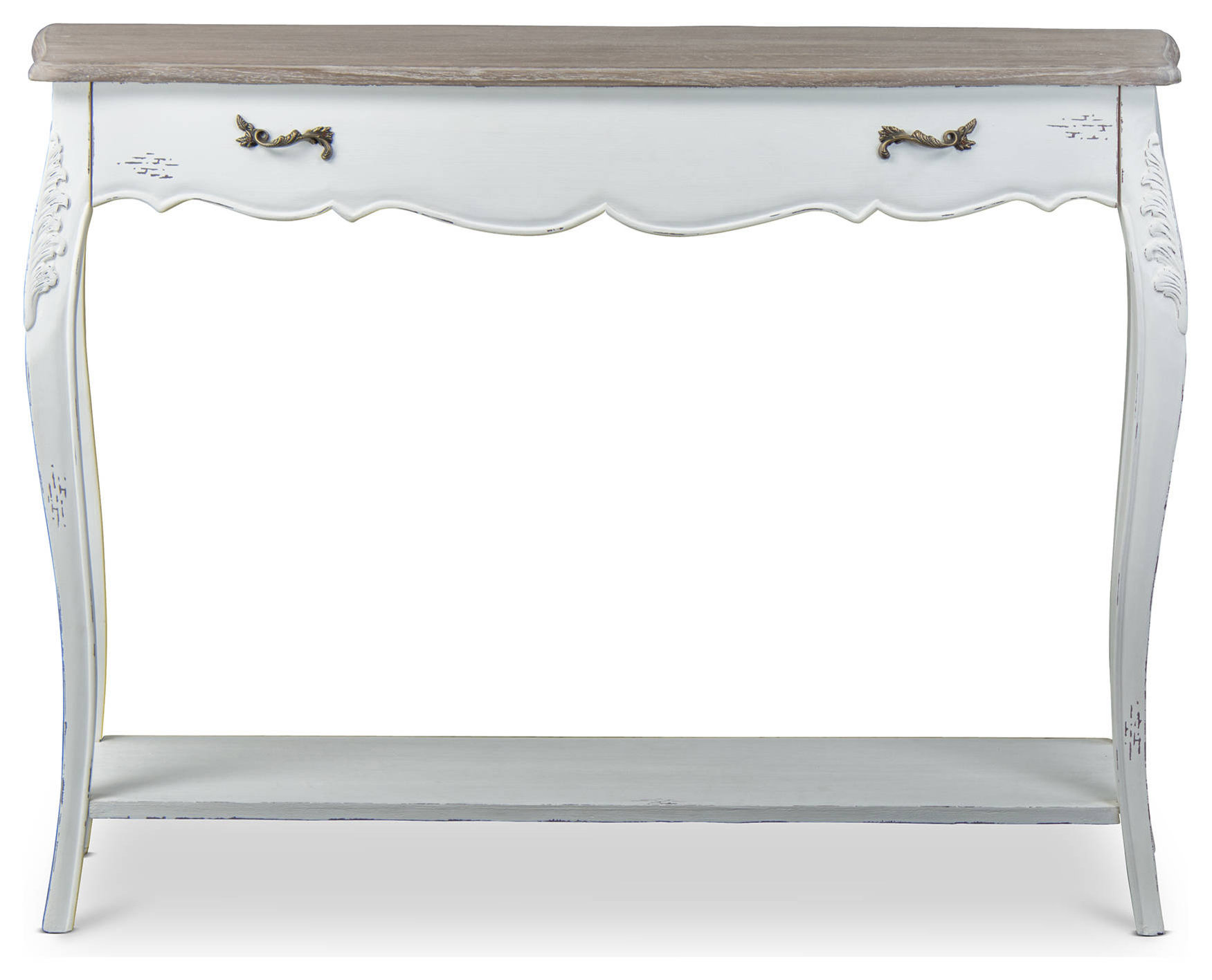 Bourbonnais Wood Traditional French Console Table - French Country ...