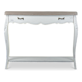 Bourbonnais Wood Traditional French Console Table - French Country ...