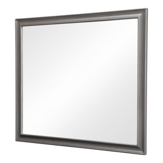 Lorraine Mirror, Dark Grey - Transitional - Wall Mirrors - by Alpine ...