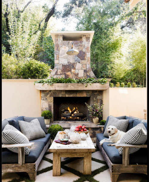 How to finish off/capping outdoor fireplace | Houzz UK