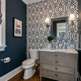 75 Beautiful Transitional Powder Room Pictures & Ideas | Houzz