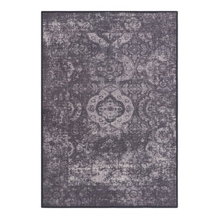 RugSmith Gray Rococo Distressed Boho Area Rug, 3'x5', 3'x5 ...