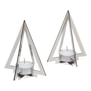 Torre and Tagus Pyramid Frame Tealight Holders, Set of 2 - Contemporary ...