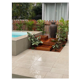 Landscape and Pool area Revamp plus spa installation - Garten ...