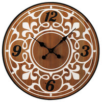 Madison Round Wall Clock - Transitional - Wall Clocks - by SEI | Houzz
