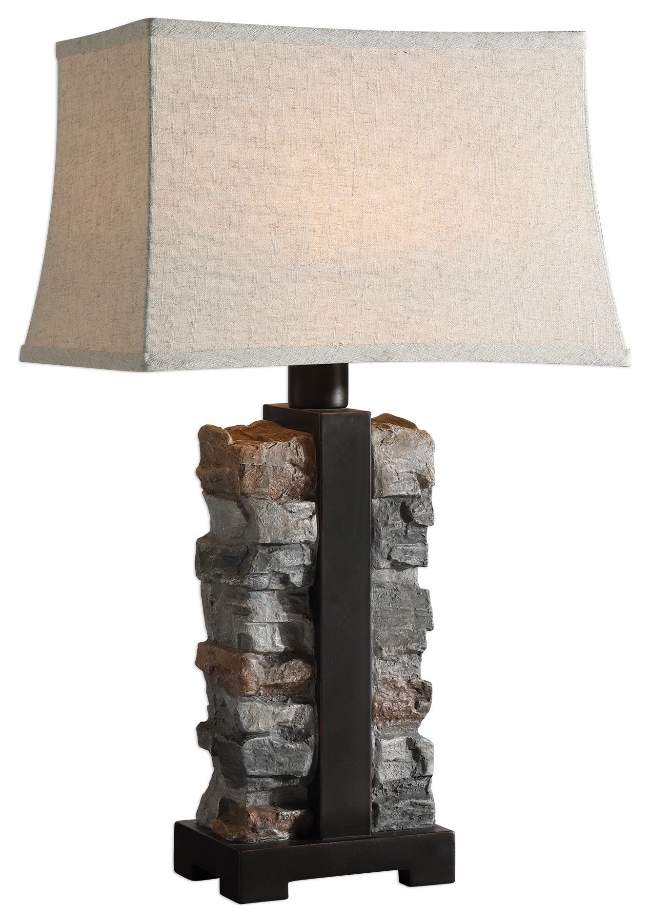 Uttermost Kodiak Stacked Stone Lamp - Rustic - Table Lamps - by ...