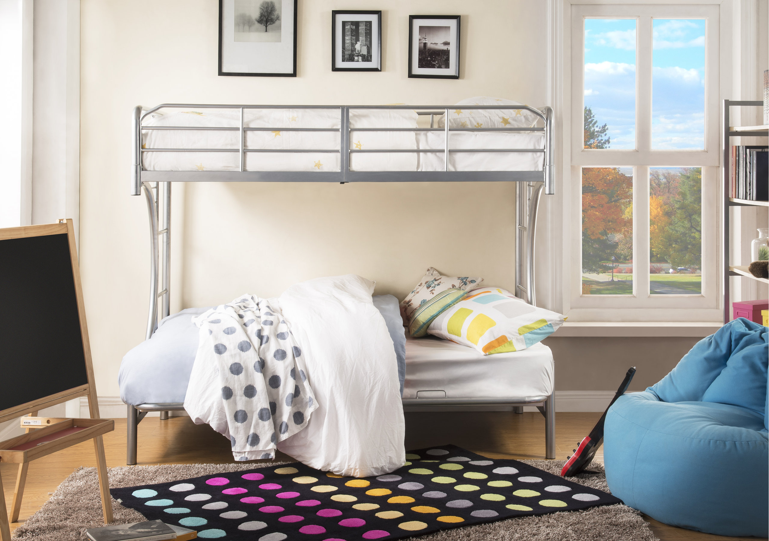 ACME Eclipse Twin/Full/Futon Bunk Bed 7 Colors - Transitional - Bunk ...