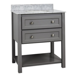 Elements VAN088-T-MW 31" Adler Vanity, Grey - Transitional - Bathroom ...