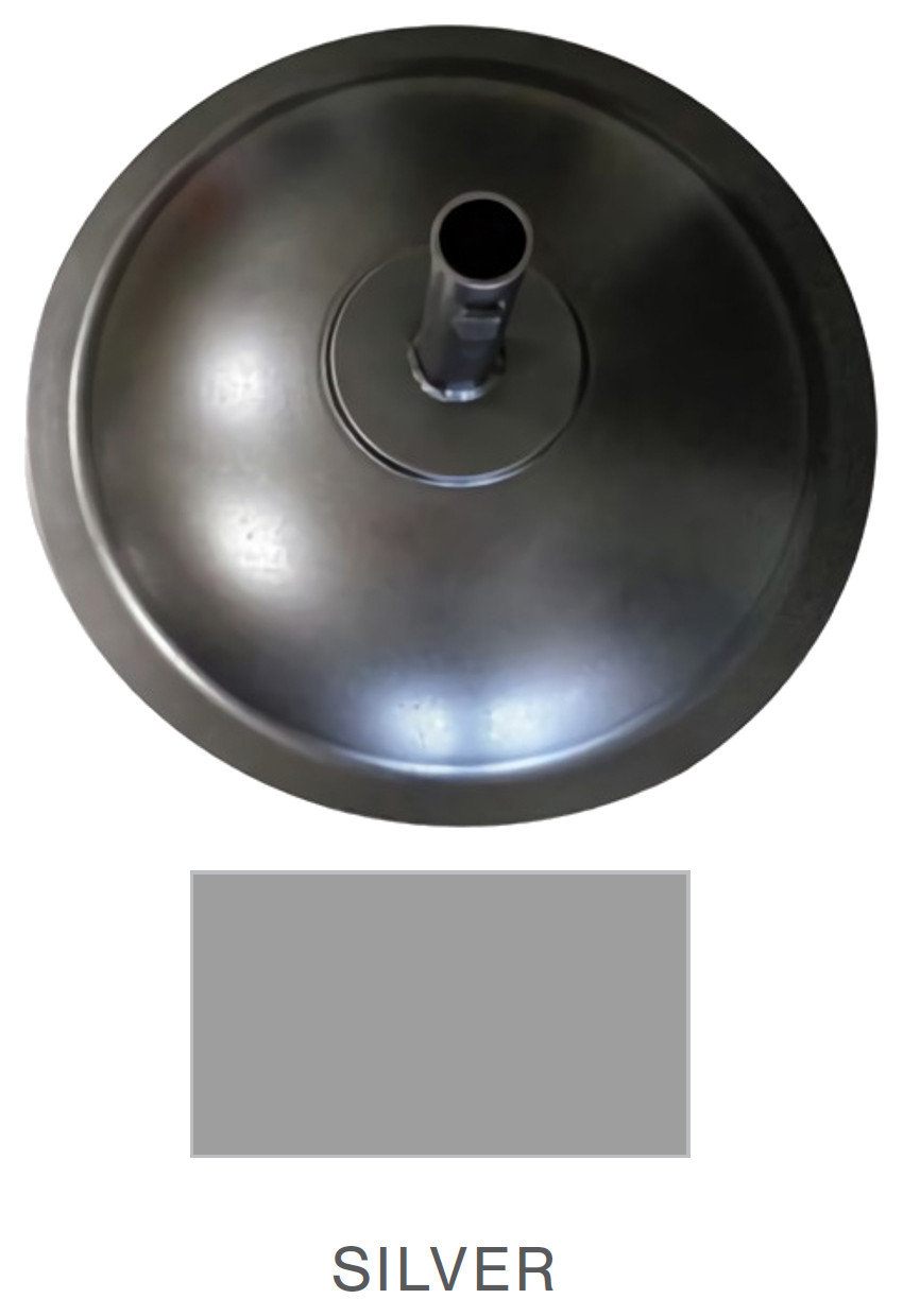 Fiberlite 24" Aluminum Round Base 15 Lbs Empty, Silver - Modern ...