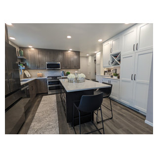 Stunning Kitchen Transformation Done in Ebony, White and Shale Colors ...