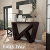 Modern Console Table, Unique W-Shaped Legs With Rectangular Top ...