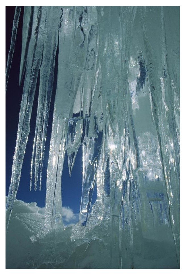 "Crevasse icicles on the west ridge of Chongtar, Karakoram" Paper Art ...