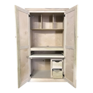 Modern Computer Armoire Desk - Transitional - Armoires And Wardrobes ...