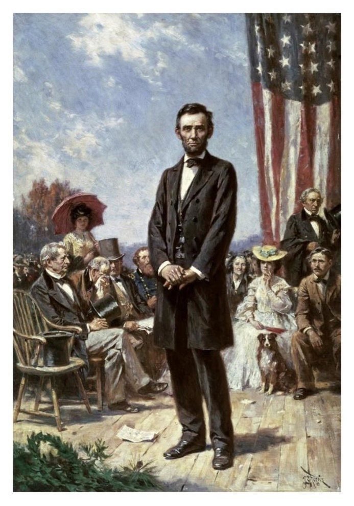 "The Gettysburg Address" Digital Paper Print by Jean Leon Gerome Ferris ...